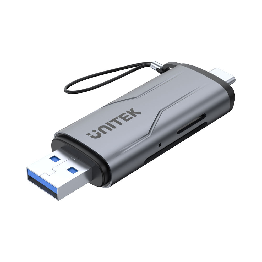 Unitek R1010A 2-In-1 Sd 3.0 Dual Type-A C Connector Card Reader
