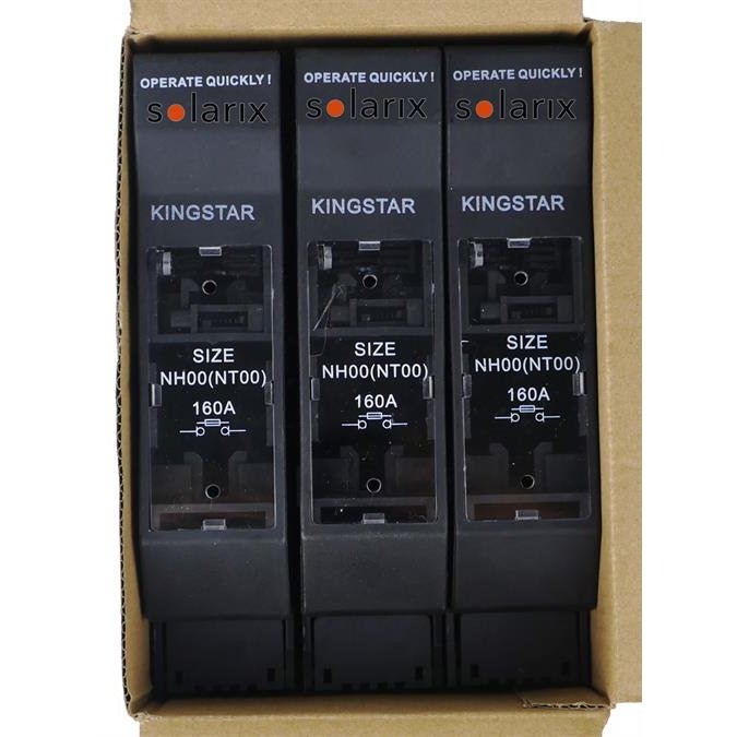 Solarix Nt00 Rail Mount 1 Pole 160A Dc Fuse Holder Sold As A Box Of Th